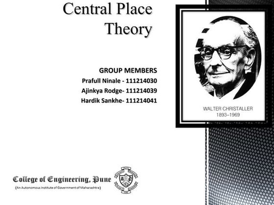 Central place theory of august losch | PPTX | Business | Business and ...