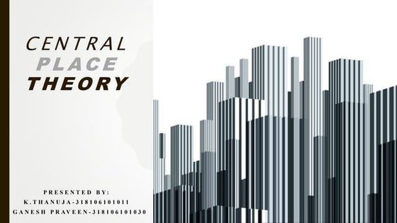 Central place theory of august losch | PPTX | Business | Business and ...