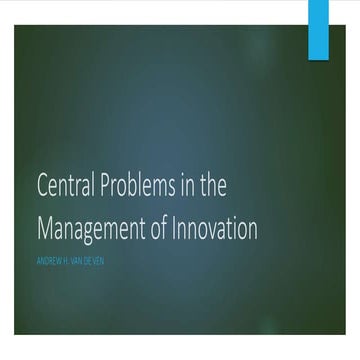 Central Problems in the Management of Innovation.pptx