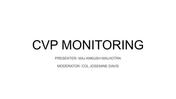 Cvp | PDF