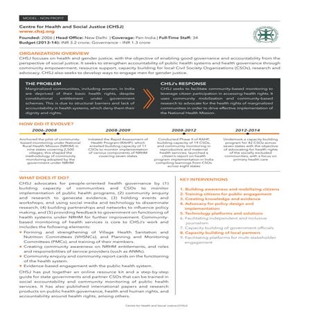 Centre for Health and Social Justice (CHSJ) | PDF