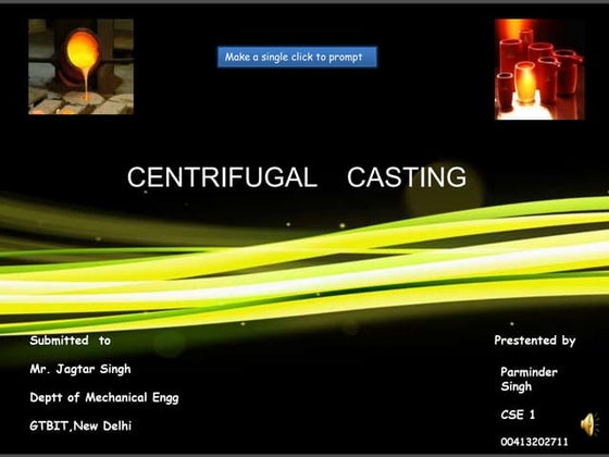 Gating and riser in casting | PPTX