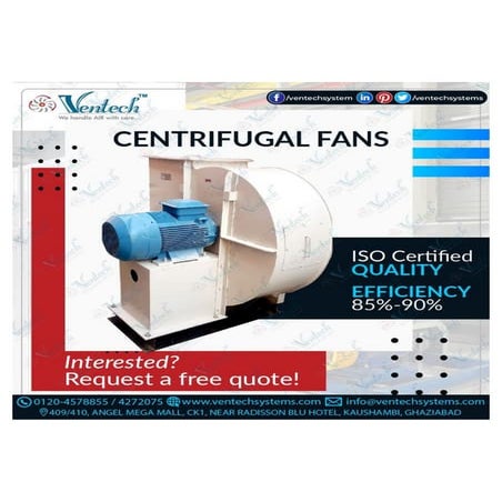 Centrifugal Fans - Ventech Systems | PDF | Indoor Environmental Quality ...