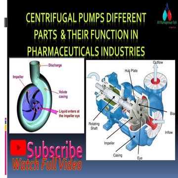 Centrifugal Pumps Different Parts & Their function in Pharmaceuticals ...