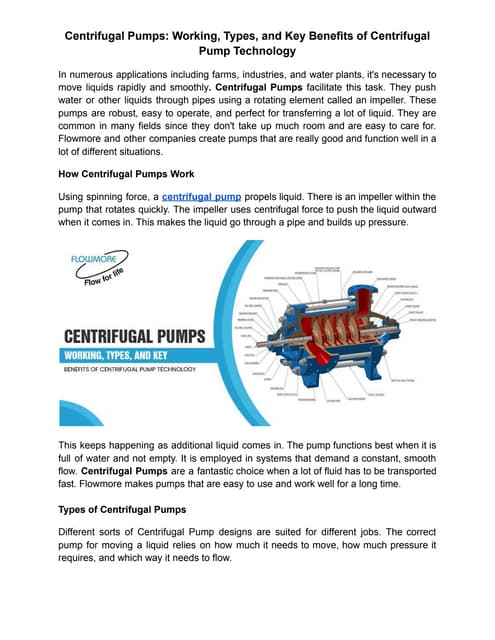 Types of Centrifugal Pumps – Everything You Need to Know | PDF ...