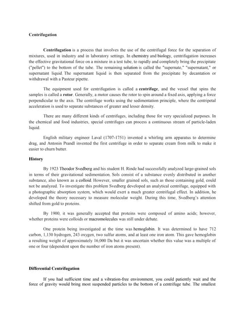 Instrumentation in biotechnology lab | PPTX | Chemistry | Science