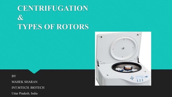 Density gradient centrifugation | PPT