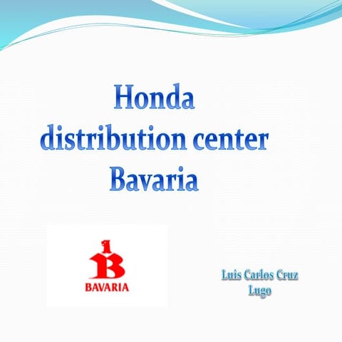 honda distribution center Bavaria | PPT