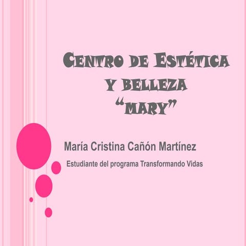 Centro de estética y belleza | PPTX