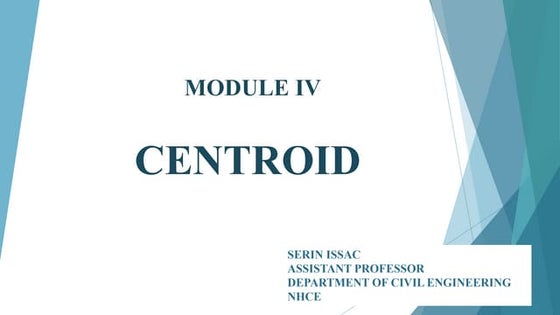 Centroid & Centre of Gravity | PPT