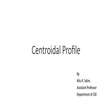 Centroidal Profile Boundary tracking procedure | PPTX