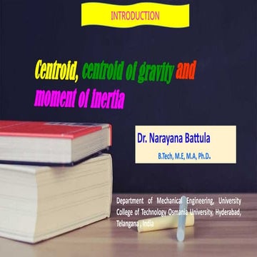 Comprehensive Study of Centroid, Center of Gravity, and Moment of ...