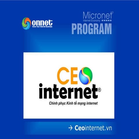 [ONNET] KHÓA HỌC CEO INTERNET | PPTX