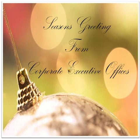 Ceo christmas card | PPTX