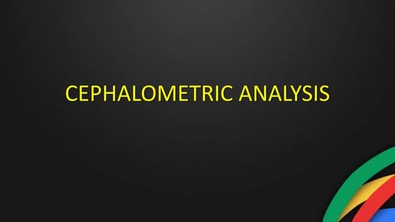 STEINERS ANALYSIS : CEPHALOMETRICS | PPT