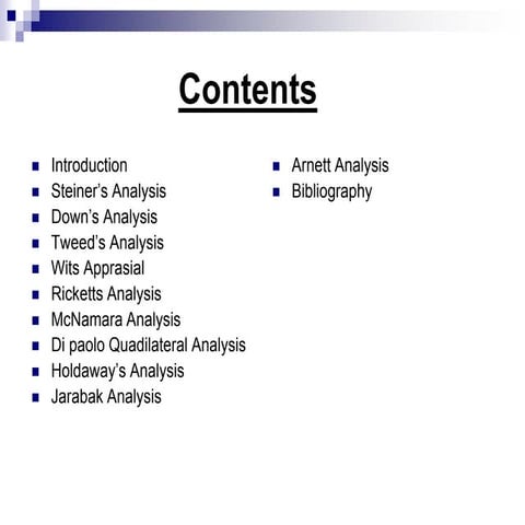 Cephalometric analysis | PPT