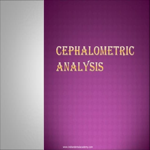 Posterio anterior cephalometric analysis | PPTX