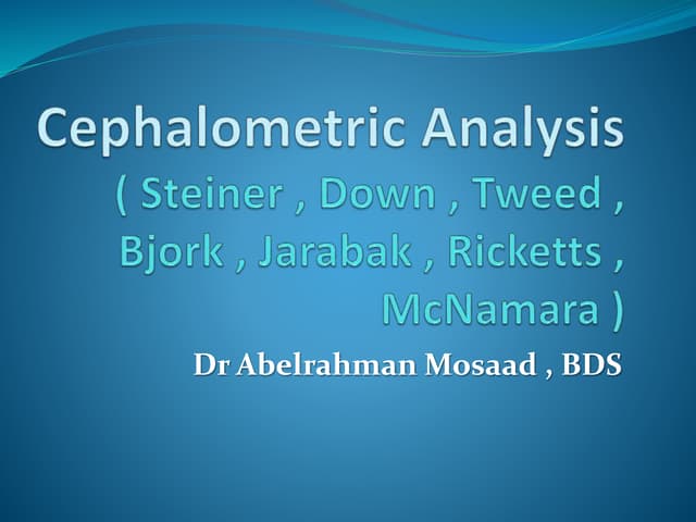Clinical facial analysis (cfa) for orthodontists | PPTX