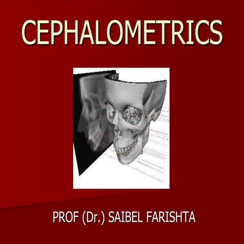 Cephalometrics ( landmarks,Lines and Planes ) | PPTX