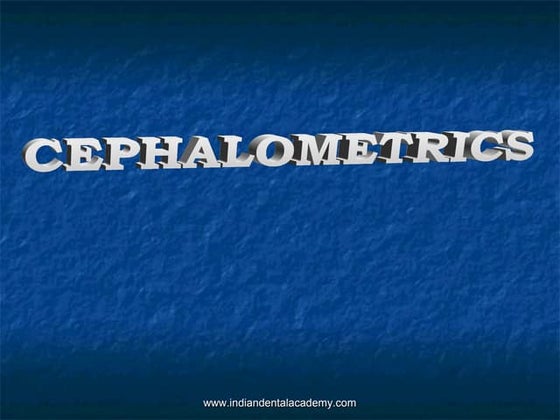 Cephalometric landmarks | PPT