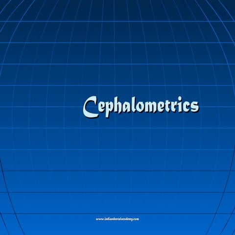 Cephalometrics ( landmarks,Lines and Planes ) | PPTX