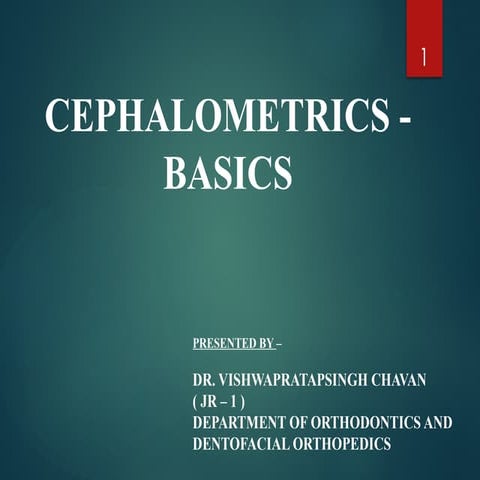 Cephalometrics Analysis In Orthodontics Pptx