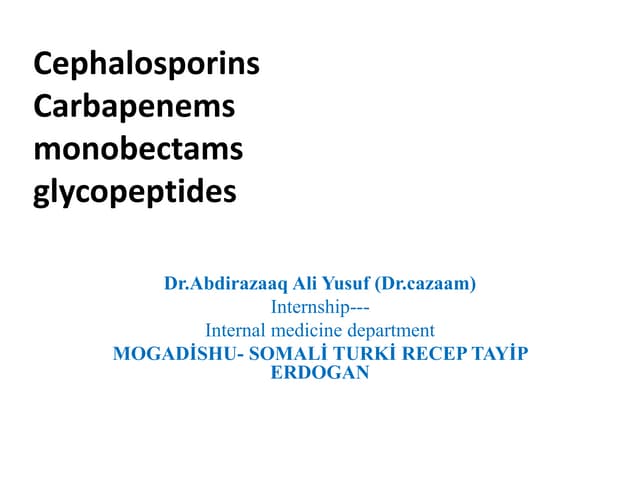 Third generation cephalosporins | PDF