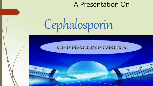Cephalosporins Pptx