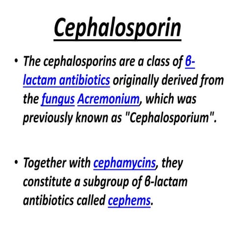 Cephalosporin Pptx