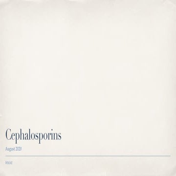 Cephalosporin Pdf