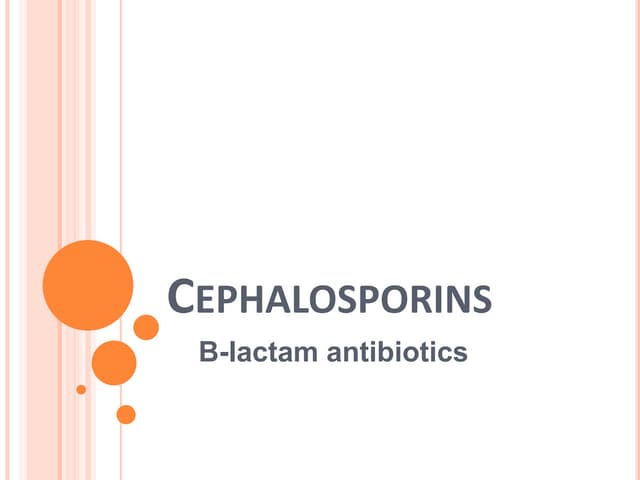 Cephalosporins Pptx