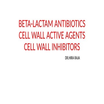 Cephalosporins Presentation Pptx Of Bsn Generic Pptx
