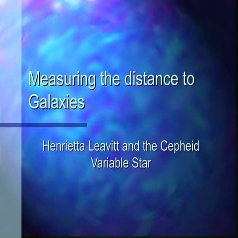 cepheid variable stars and measuring distance.ppt