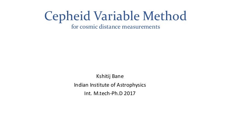 Cepheid Variable Method for cosmic distance measurements