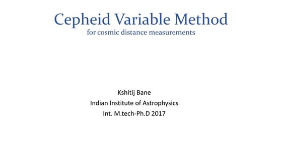 Cepheid Variables | PPT