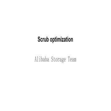 Ceph FileStore with Optane drive & Scrub Optimization | PPTX