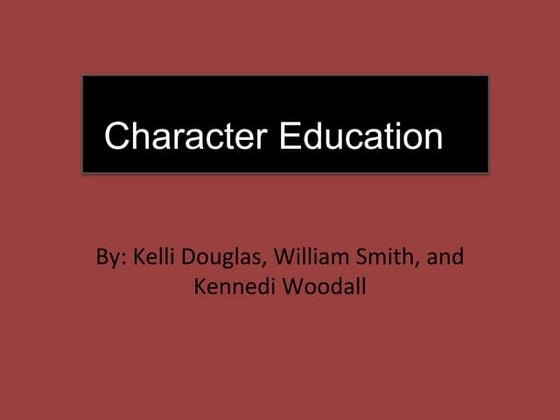 Character Education | PPT