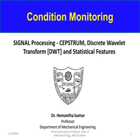 CEPSTRUM, DWT and Statastical Features.pdf