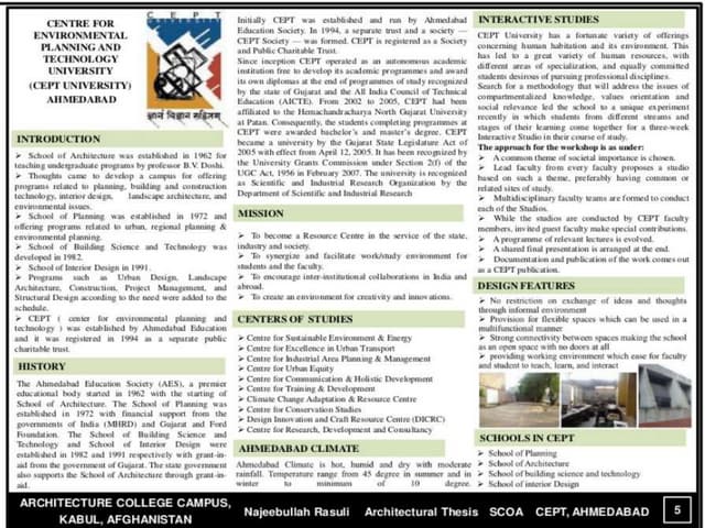 Cept campus all master plan maps | PDF