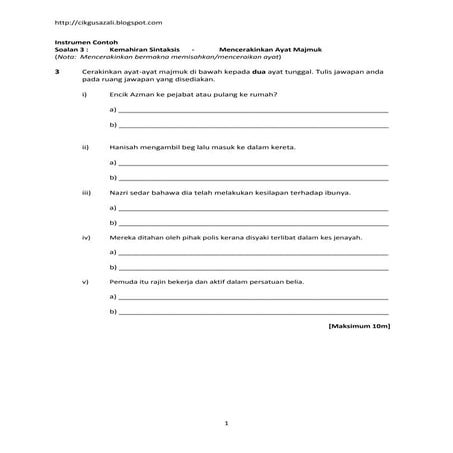 Cerakinkan ayat | PDF