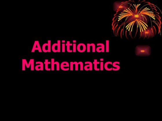 Additional Mathematics form 4 (formula) | PDF | Physics | Science