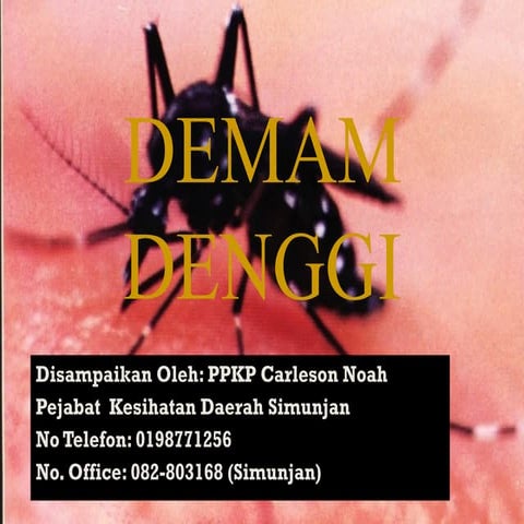 CERAMAH DENGGI unutk sekolah renah dan sekolah menengah pptx | PPTX