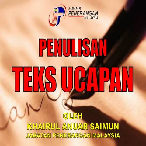 Ceramah penulisan teks ucapan | PPT