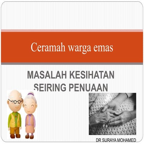 ceramah kesihatan warga emas kemurungan ppt | PPT