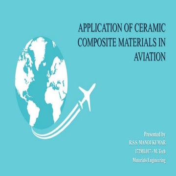 Application of Ceramic Composite Materials in Aviation | PPTX