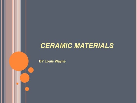 Ceramics | PPT