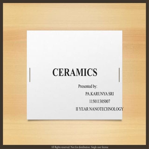 Ceramics | PPT