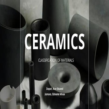 CERAMICS Property and Characteristics for Material Science | PDF