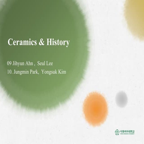 Ceramics & History[1] | PPT