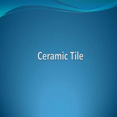 Ceramic tile | PPSX